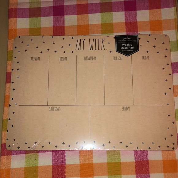 Rae Dunn | Office | Rae Dunn My Week Weekly Desk Pad 52 Sheets | Poshmark